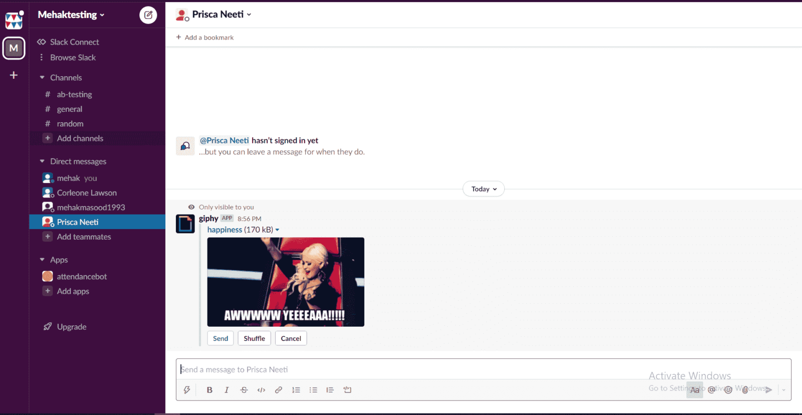 Add Some Fun to the Workplace Using Giphy in Slack | AttendancBot