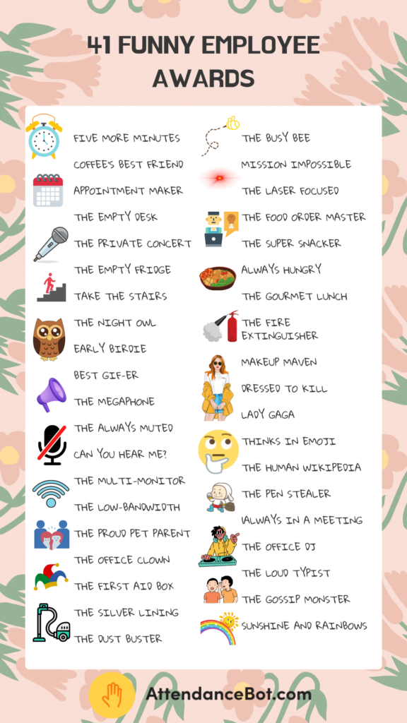 54 Funny Employee Awards That Will Have Your Team Laughing